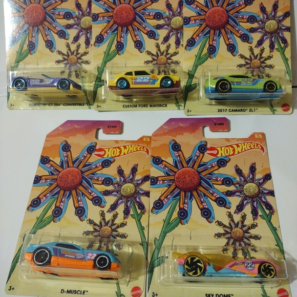 Hot Wheels | Other | Set Of 5 222 Hot Wheels Spring Easter V405 Complete Diecast Car Assortment ...